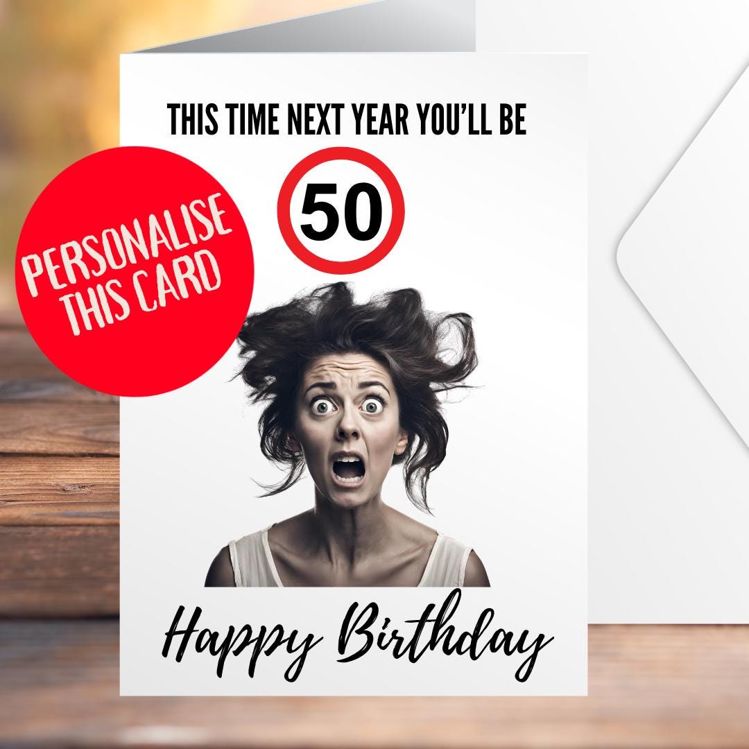 49th Birthday Card, Funny 49th Birthday Card, 49th Birthday Celebration ...