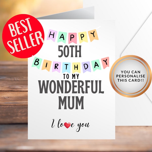 Mama 50 Geburtstag Geschenk