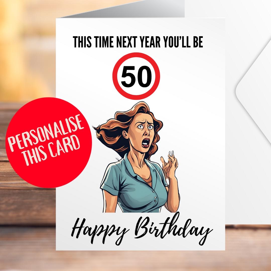 49th Birthday Card, Funny 49th Birthday Card, 49th Birthday Celebration ...