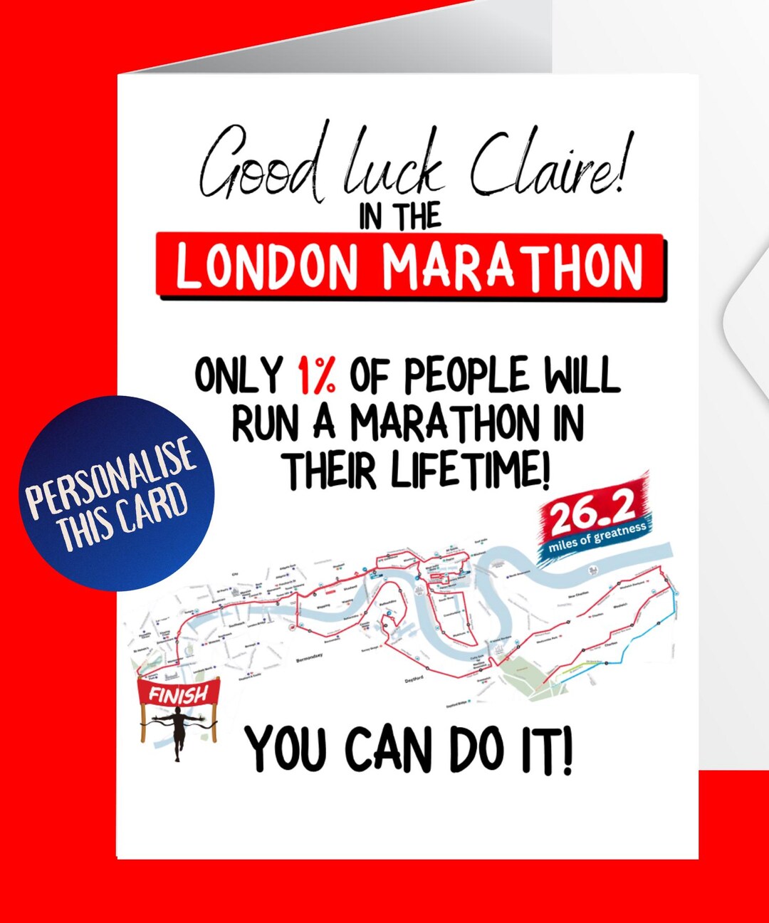 London 2025 Marathon Card to Send Someone Running the London Marathon ...