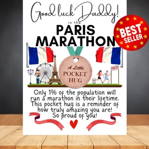 Paris 2025 Marathon - Good Luck Card to Send Someone Running the Paris ...