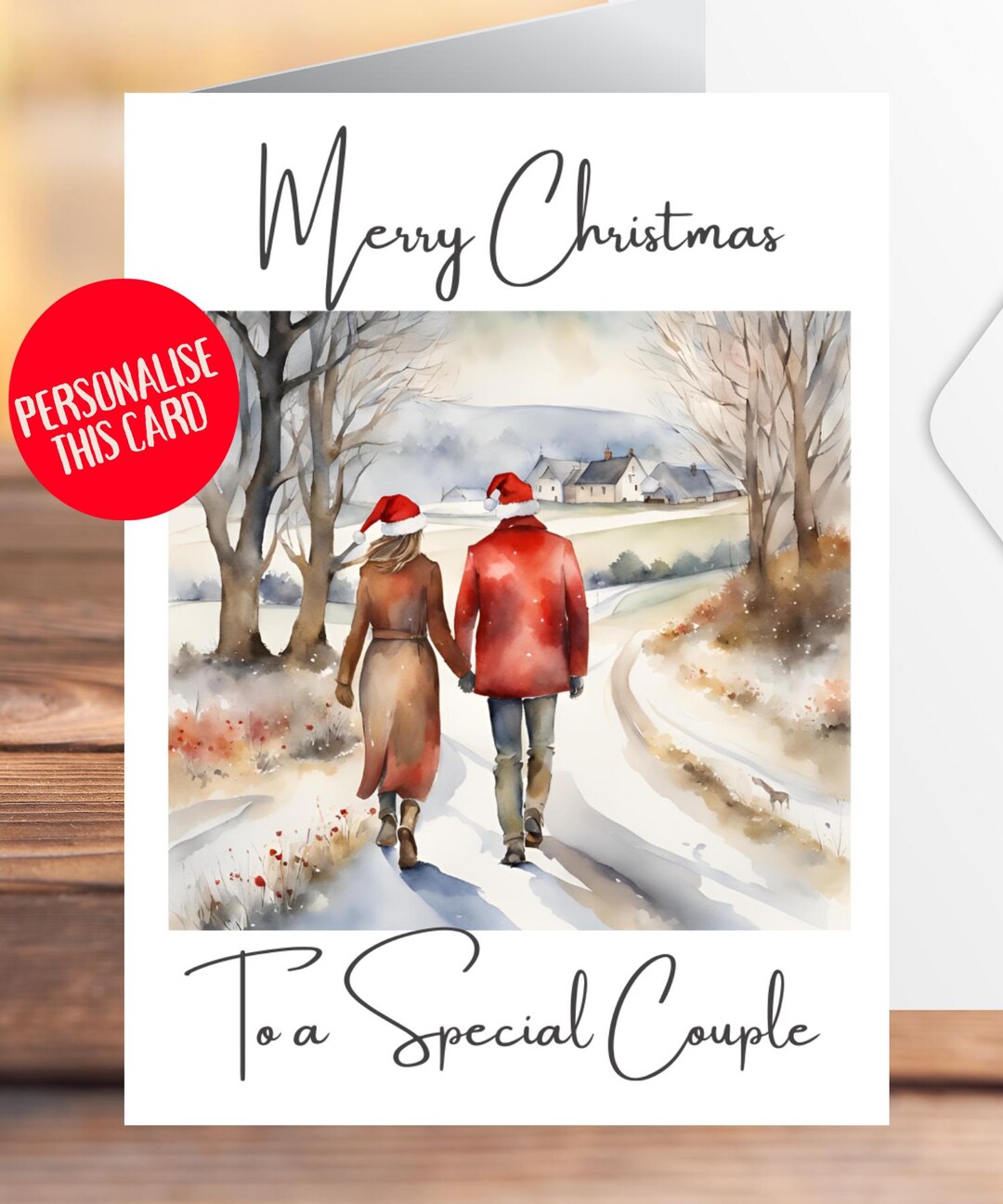 Couple Christmas Card, Personalized Special Couple Christmas Card ...