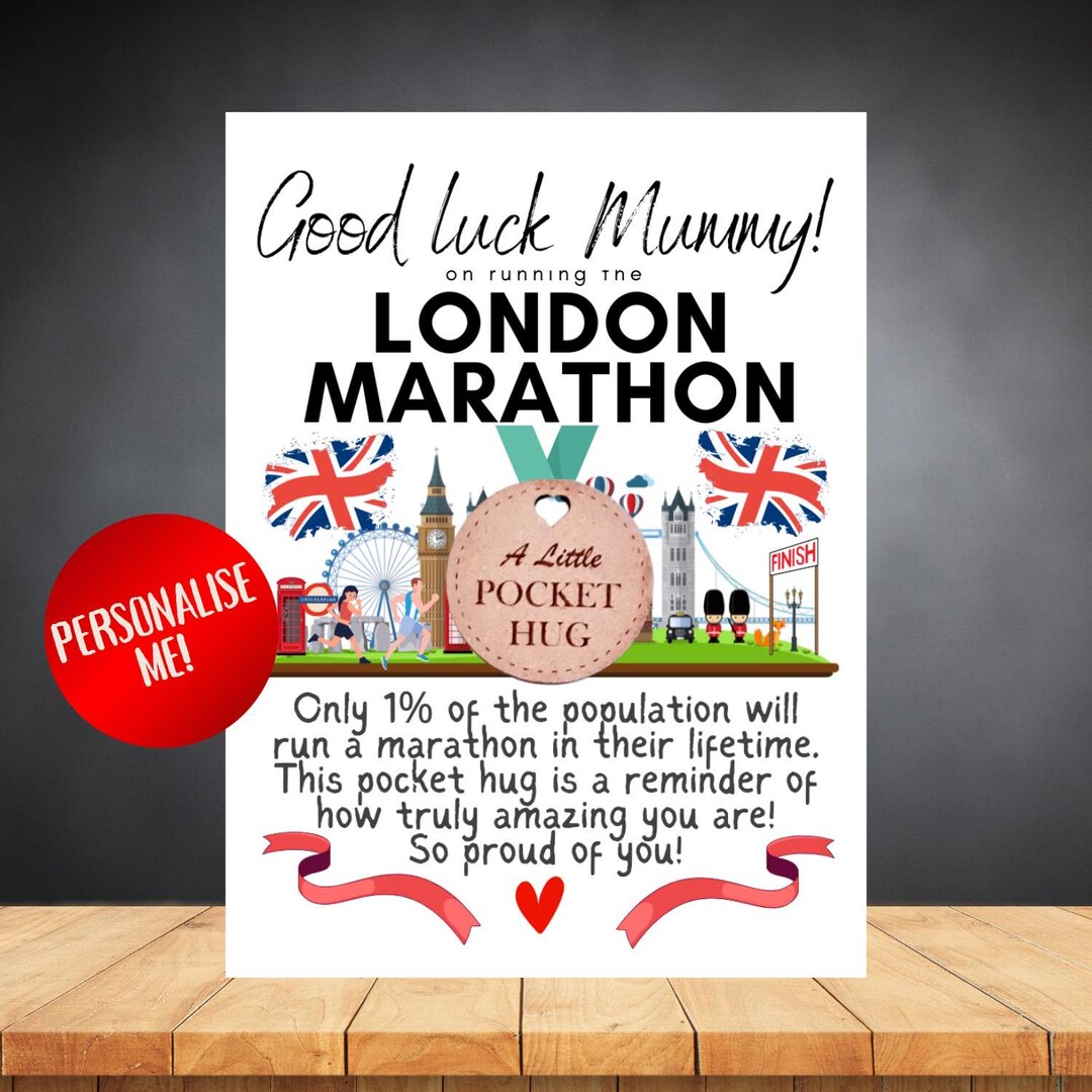 London 2025 Marathon Good Luck Card to Send Someone Running the London ...
