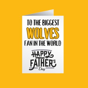 Funny Wolves Father's Day Cards Wolverhampton Wanderers - Etsy