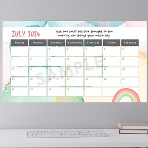 July 2024 Digital Download Calendar - Etsy