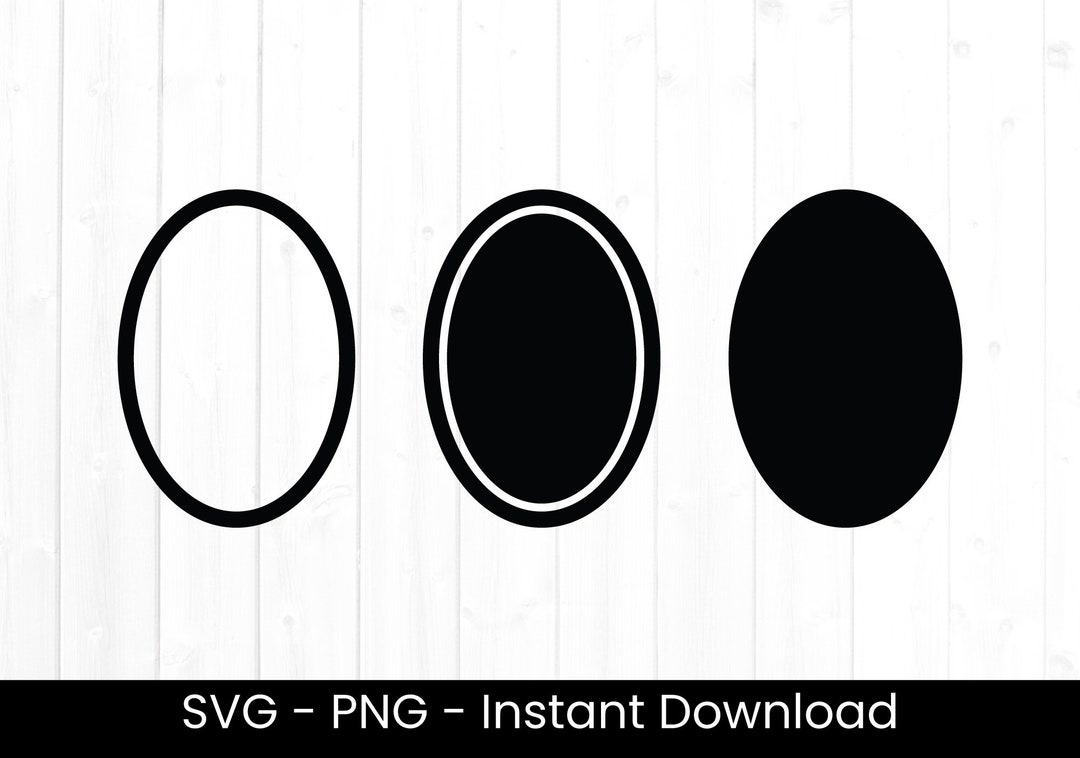 Ovals SVG, Oval Cut File, Commercial Use Png, Basic Shape Clipart ...