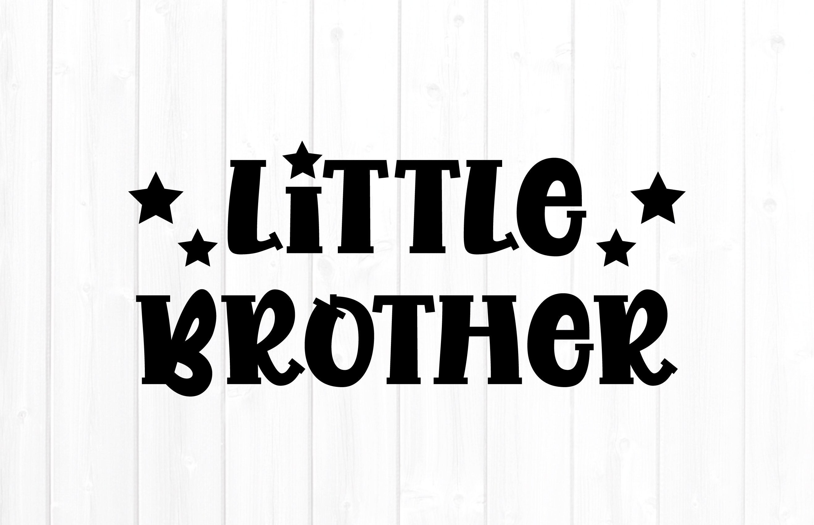 Little Brother SVG for Commercial Use, Cut File, Layered SVG Cut File ...
