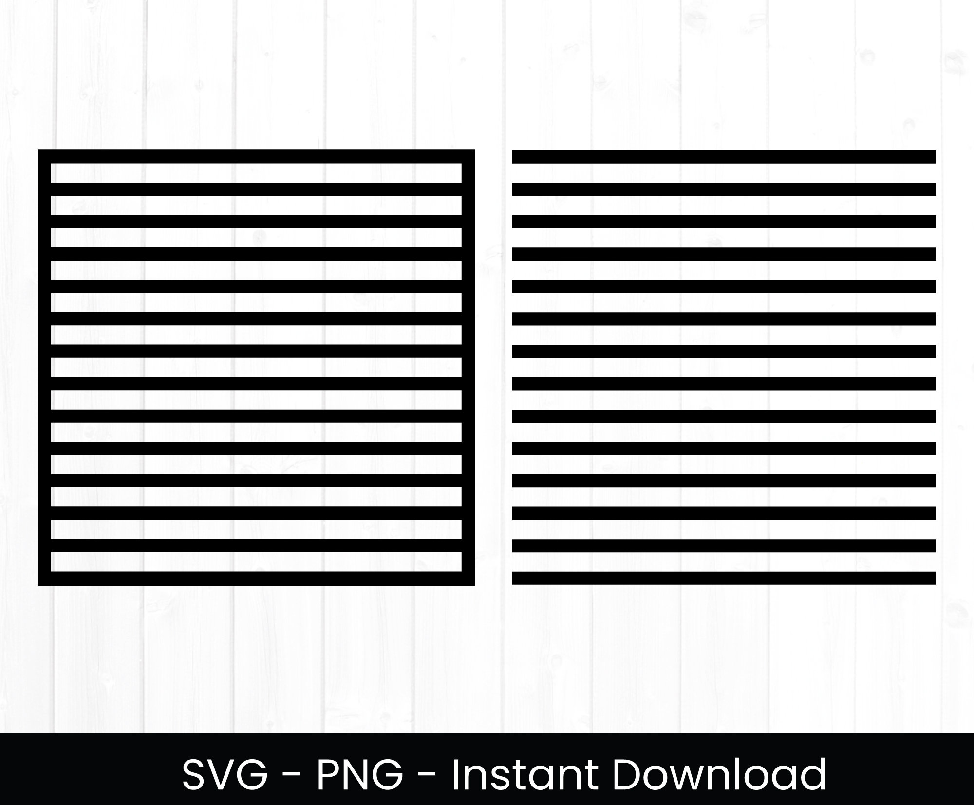 Stripes Svg Cut File Line Pattern with Border Cricut | Etsy
