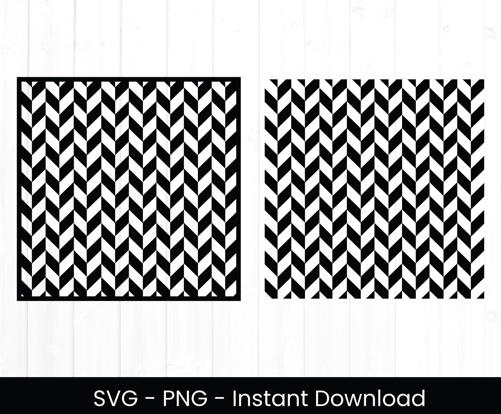 Chevron Svg Cut File Chevron Pattern with Border Cricut | Etsy