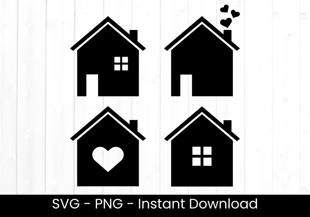 House Svg for Commercial Use, House Svg, Layered Cut File, Cute House ...