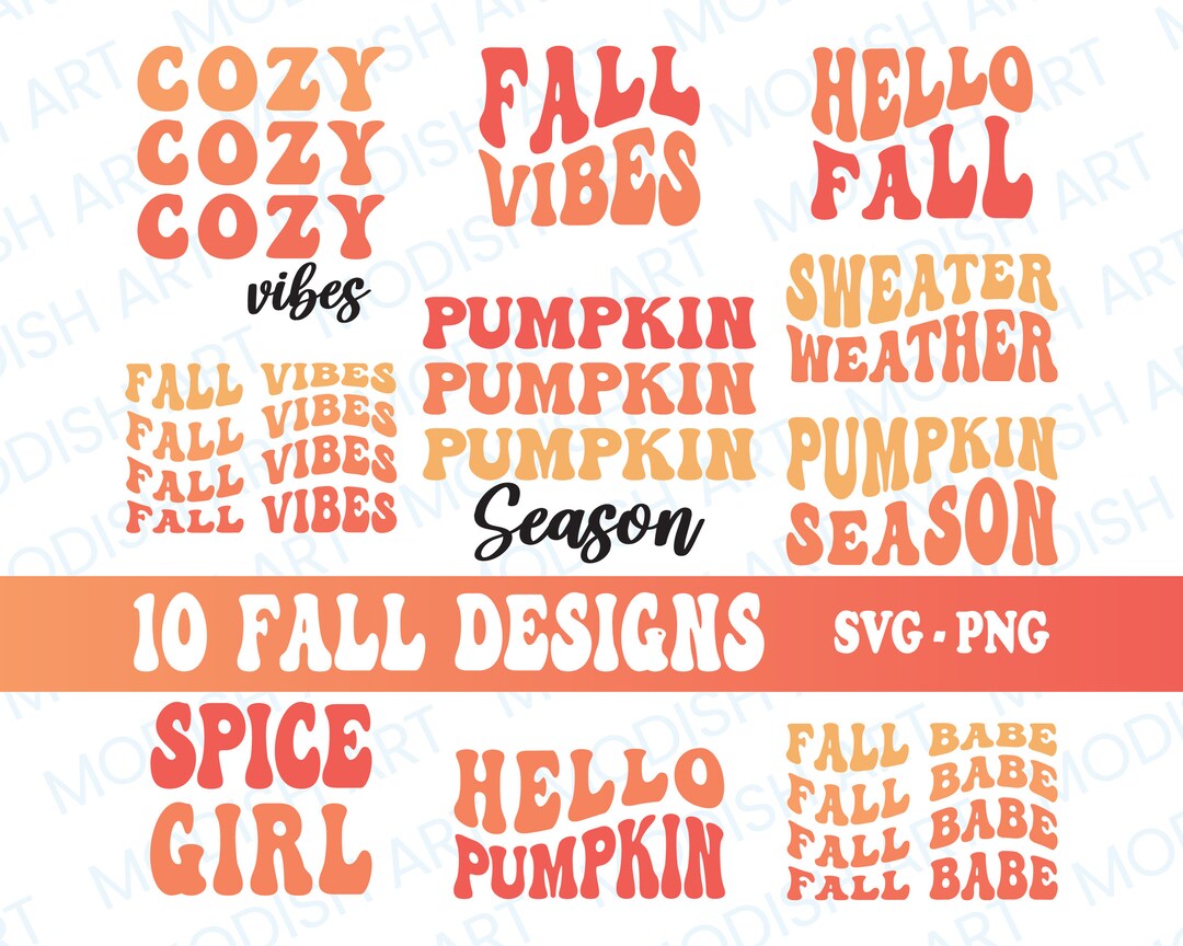 Fall SVG Bundle, Commercial Use Cut File, Autumn Tshirt Design ...