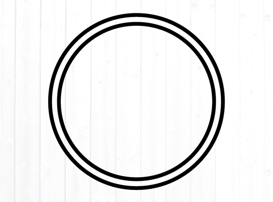 Doble círculo SVG para Cricut Circle svg para uso comercial - Etsy México
