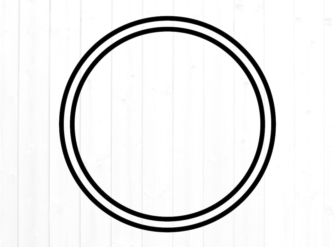 Double Circle SVG for Cricut Circle Svg for Commercial Use - Etsy