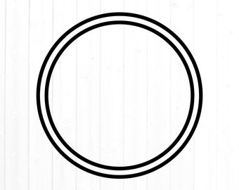 Double Circle SVG for Cricut Circle Svg for Commercial Use - Etsy