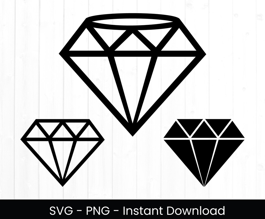 Diamond Svg, Commercial Use Cut File, Digital Design, Instant Download ...