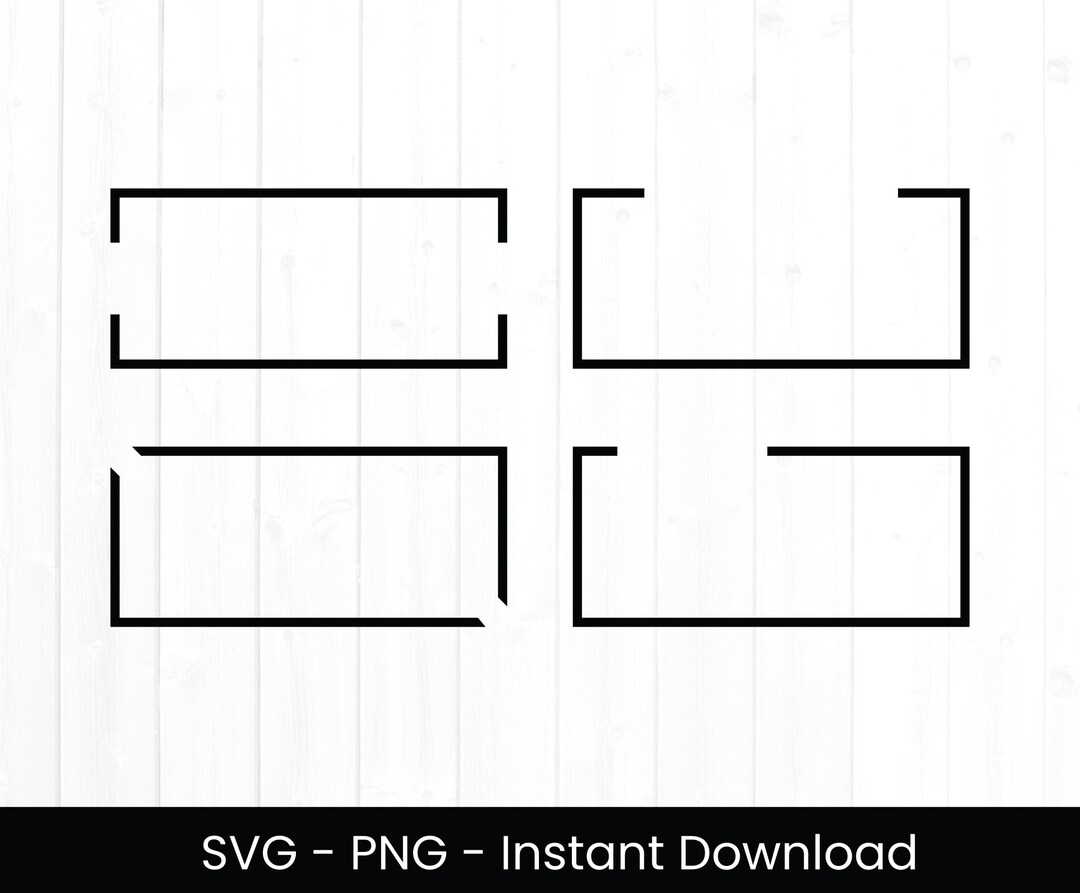 Rectangle Frame SVG, Commercial Use SVG, Cut File, Digital Design ...
