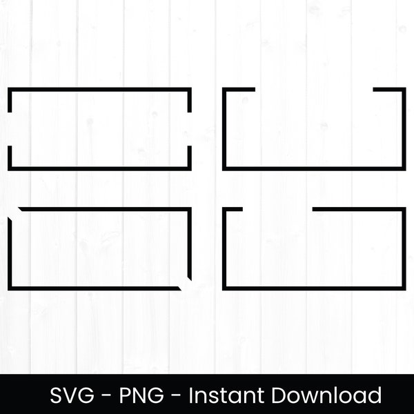 Rectangle Frame Svg - Etsy