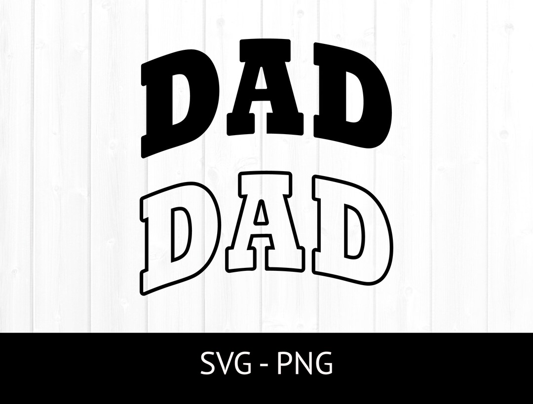 Dad Svg for Commercial Use, Cut File, Dad Outline Design, Fatherhood ...