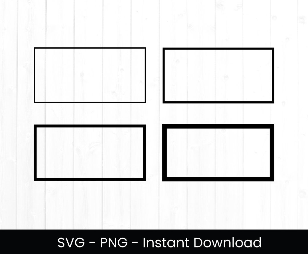 Rectangle Frame SVG, Frame SVG for Commercial Use, Cut File, Rectangle ...
