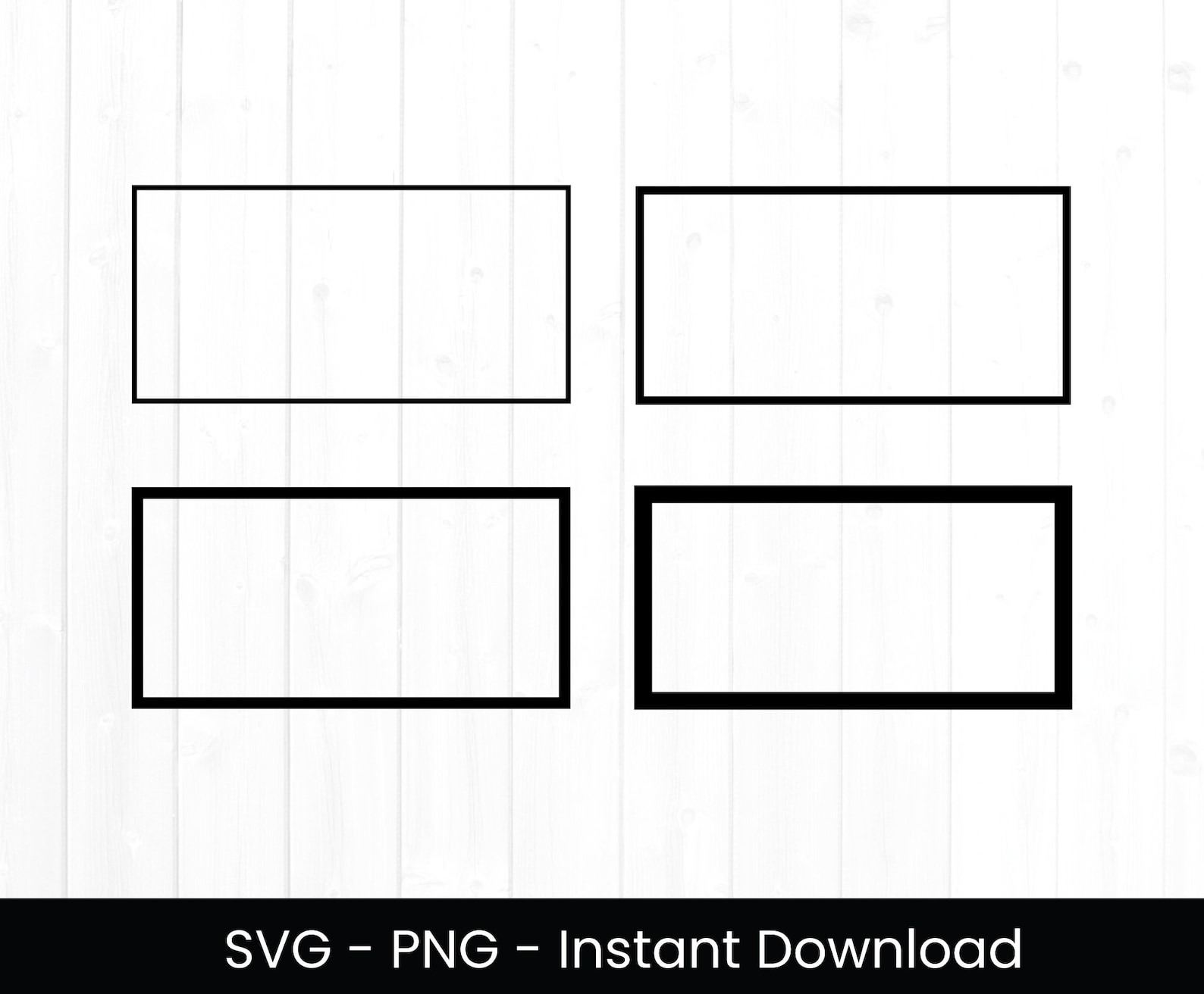 Rectangle Frame SVG, Frame SVG for Commercial Use, Cut File, Rectangle ...