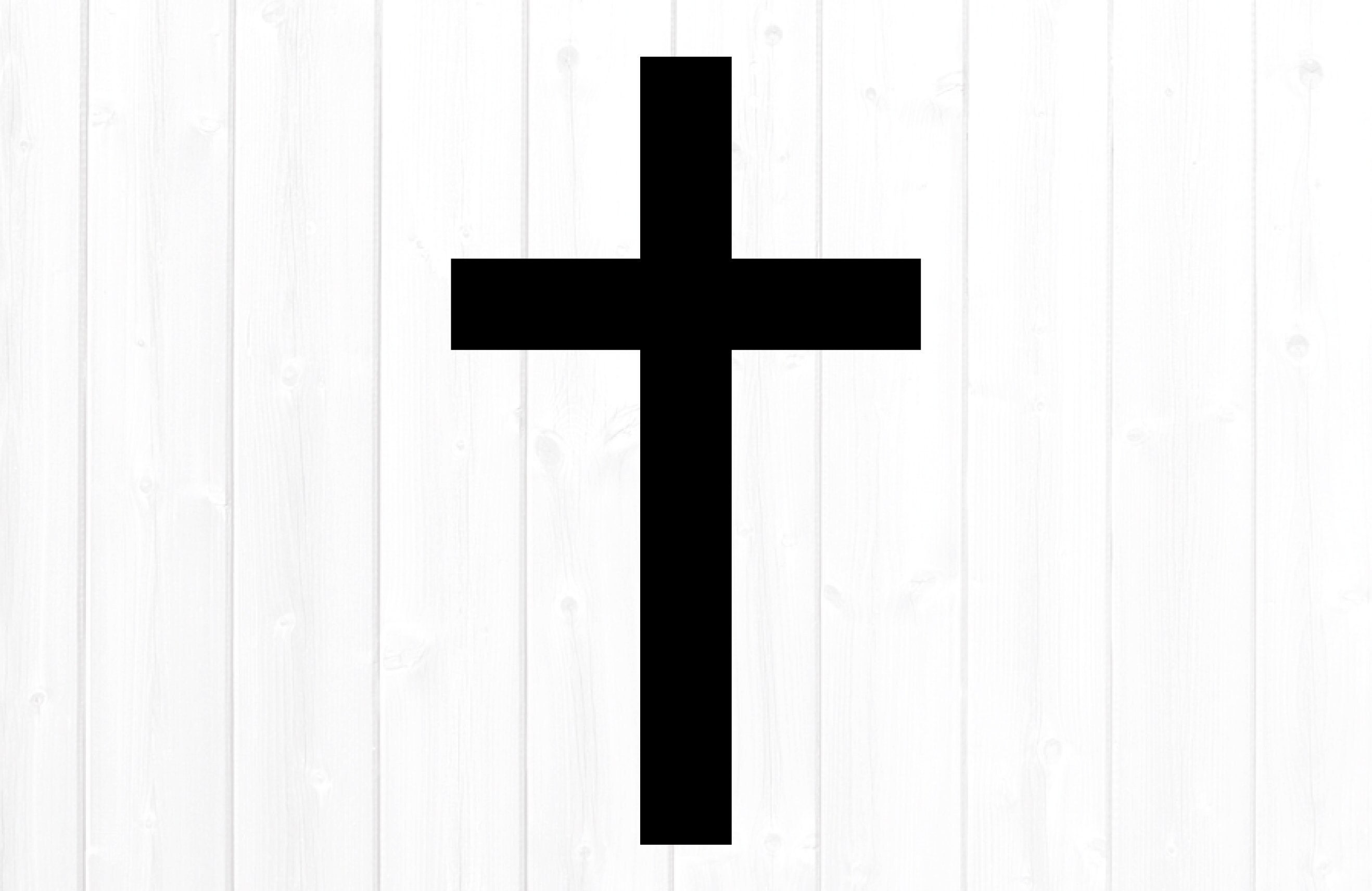 Plain Black Cross