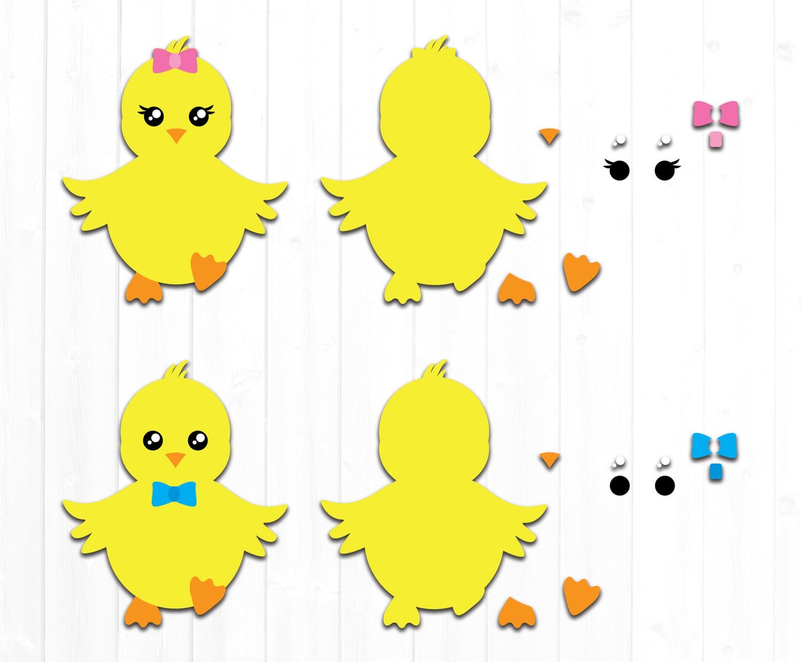 Chick SVG for Commercial Use Baby Chick for Cricut Layered | Etsy