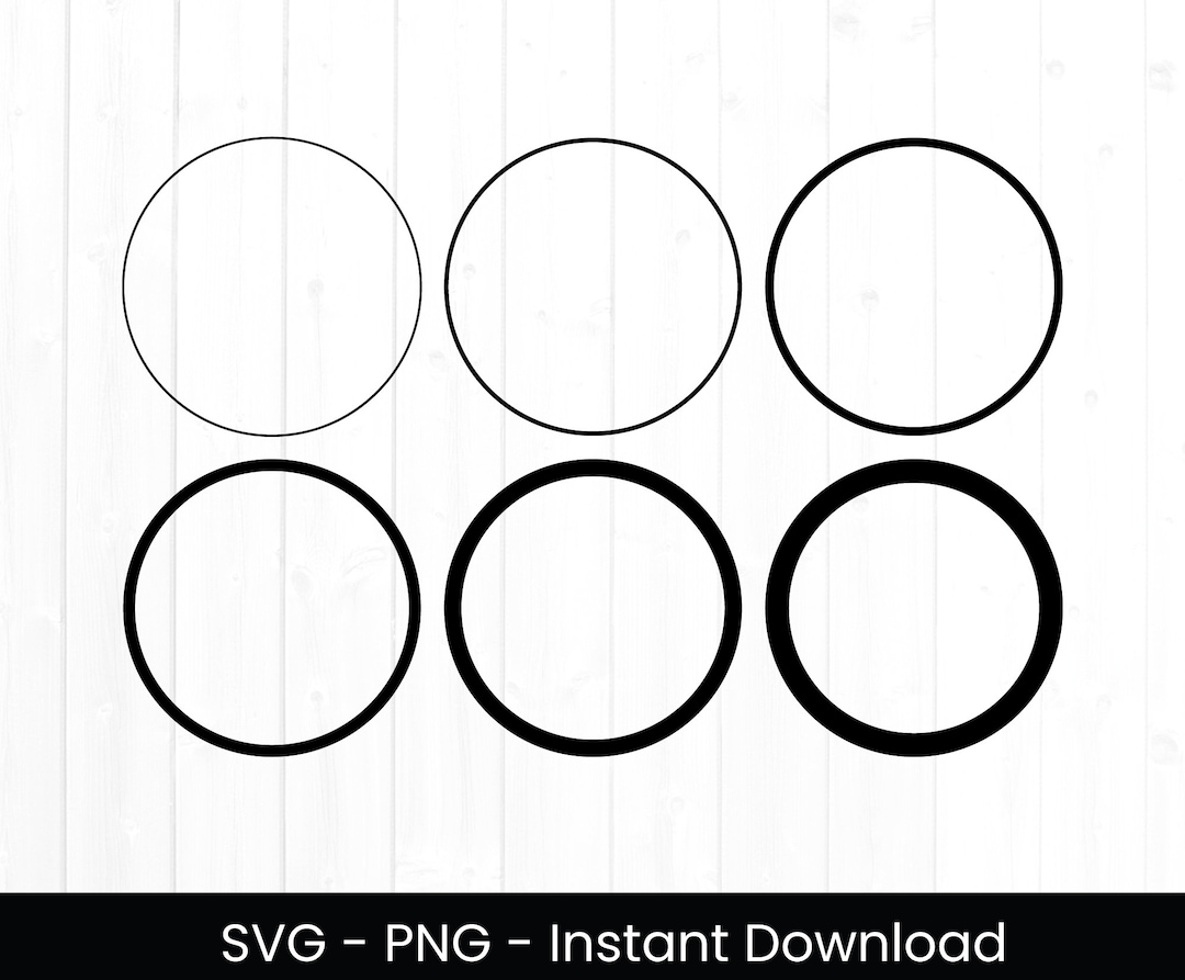 Circle Frame SVG, Frame SVG for Commercial Use, Cut File, Monogram Png ...