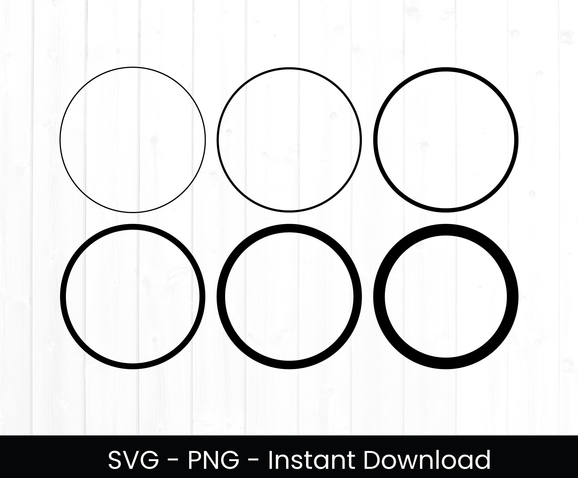 Circle Frame SVG, Frame SVG for Commercial Use, Cut File, Monogram Png ...
