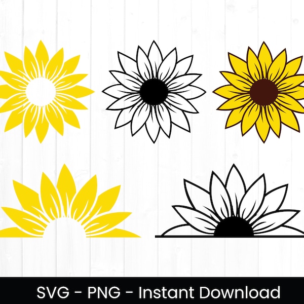 Yellow Flower Svg - Etsy