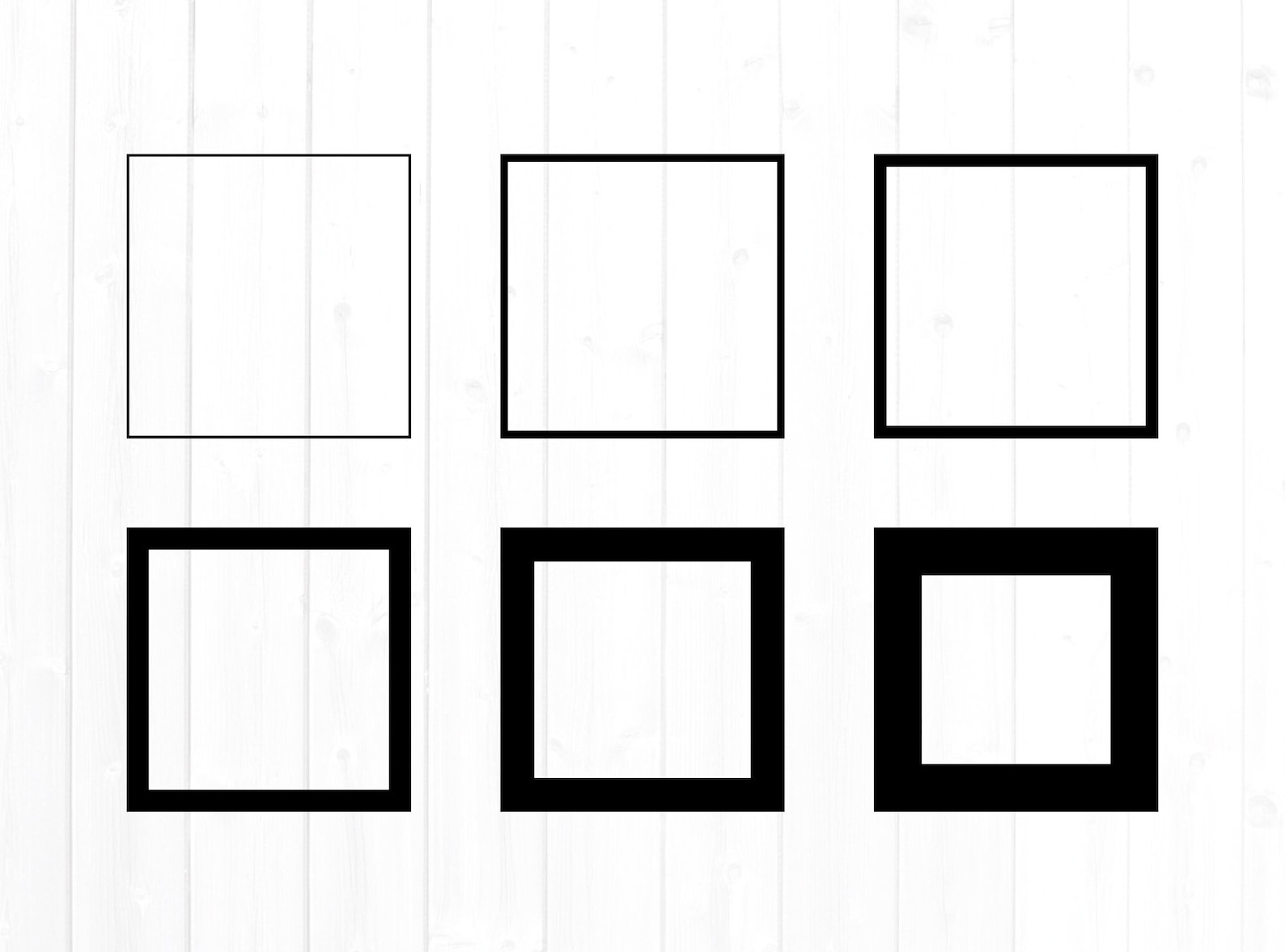 Square Frame SVG, Frame SVG for Commercial Use, Cut File, Different ...