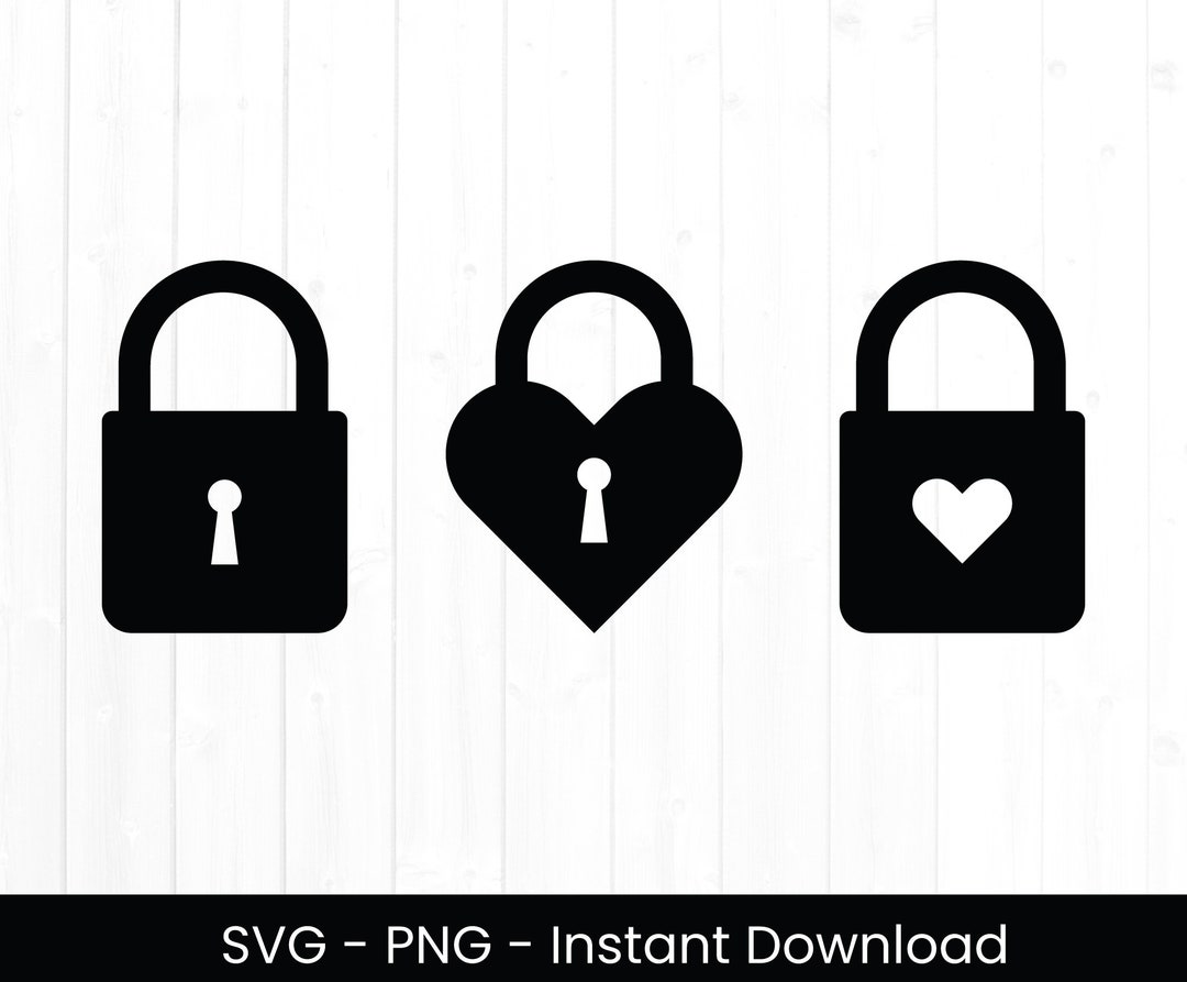 Padlock Svg, Commercial Use Cut File, Digital Design, Instant Download ...