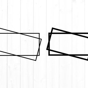 Rectangle Frame SVG, Layered SVG Design, Commercial Use Cut File ...