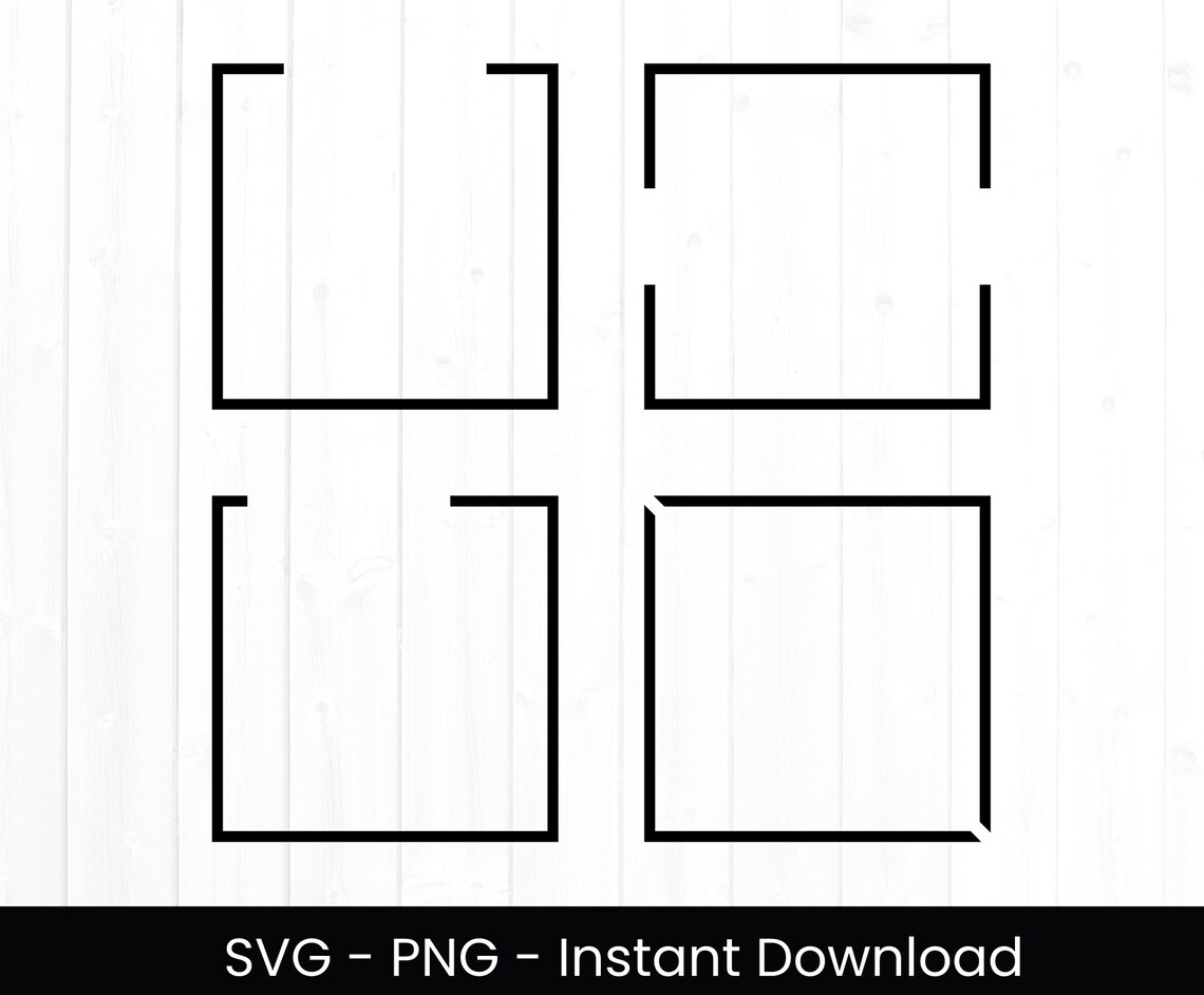 Square Frame SVG Frame SVG for Commercial Use Cricut Cut - Etsy