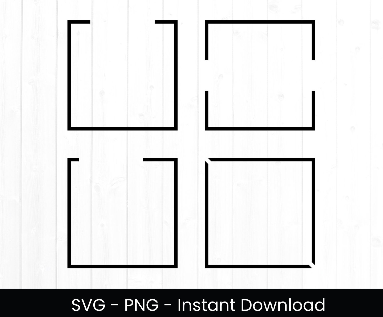 Square Frame SVG Frame SVG for Commercial Use Cricut Cut - Etsy