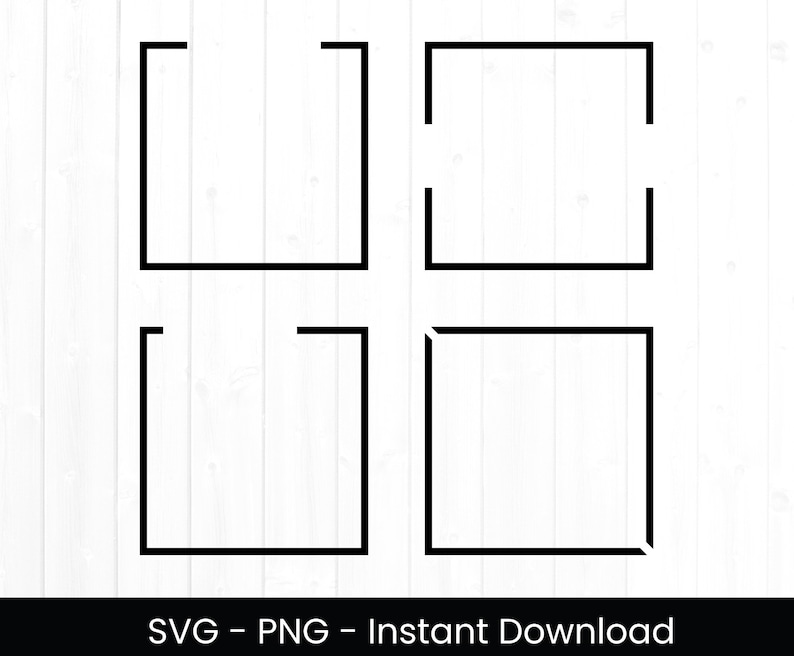 Square Frame SVG Frame SVG for Commercial Use Cricut Cut - Etsy