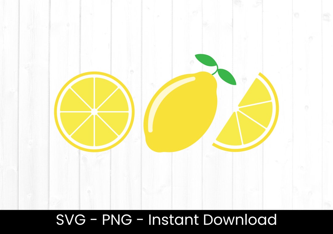 Lemon SVG, Layered Cut File, Commercial Use Png, Clipart PNG, Lemon ...