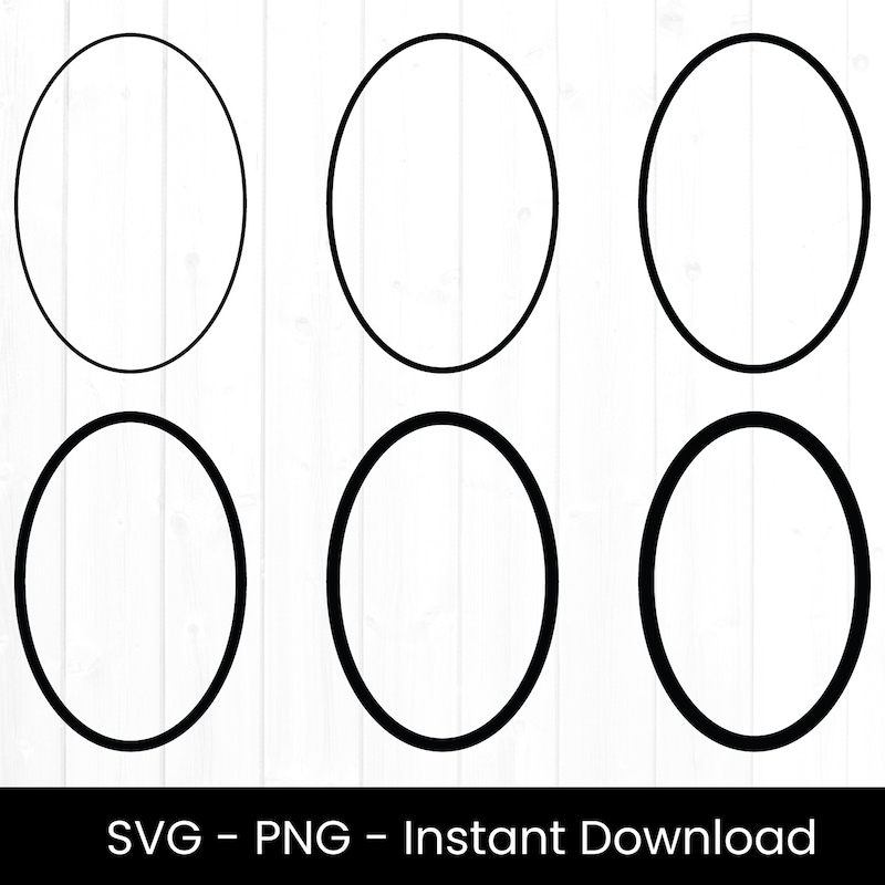 Oval Frame Svg - Etsy