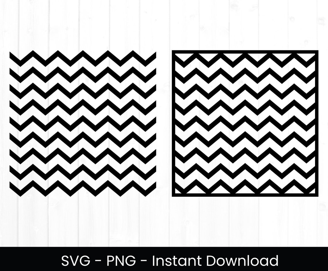Chevron Svg for Commercial Use Chevron Pattern with Border | Etsy