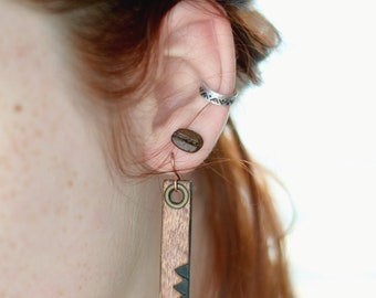 Coffee bean earrings | Etsy