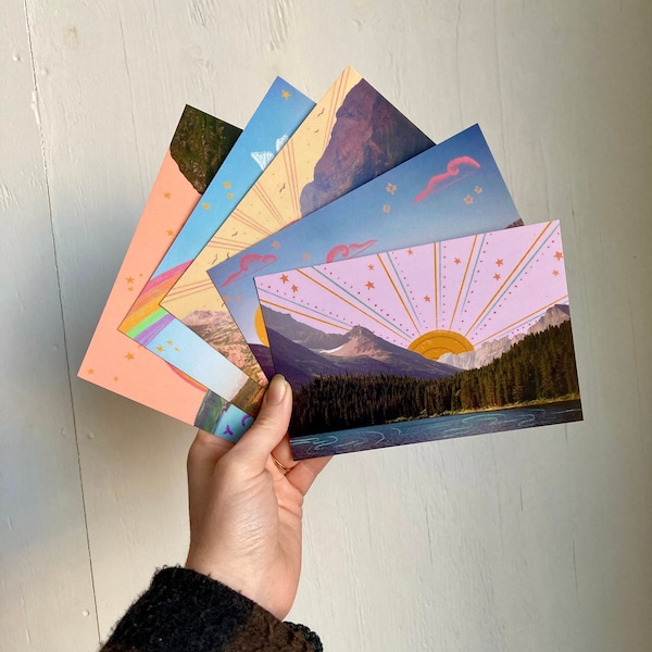 Illustrated Postcard - Etsy