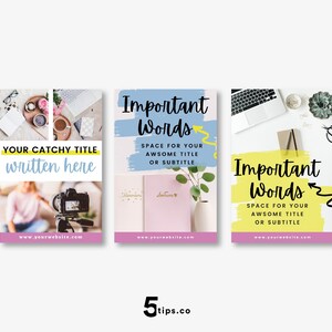 Pinterest Templates for Your Blog and Business Fully - Etsy