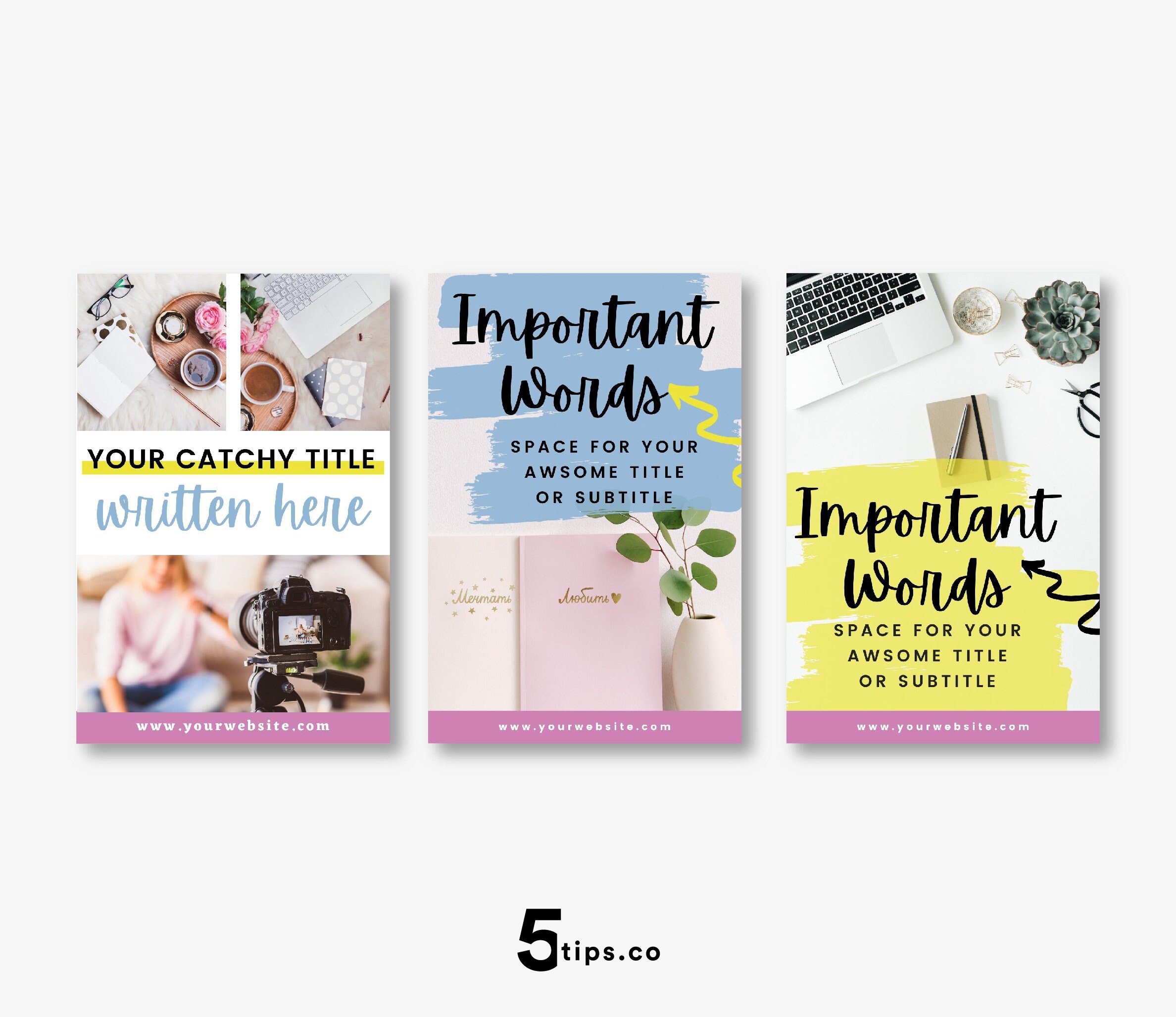 Pinterest Templates for Your Blog and Business Fully - Etsy