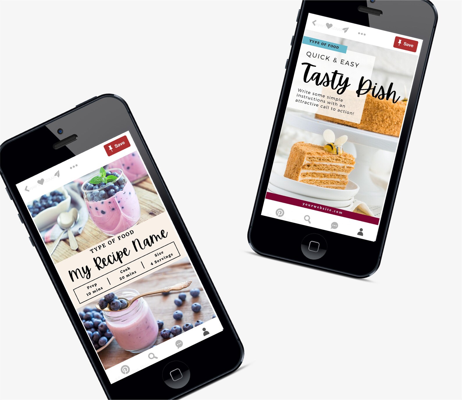 Pinterest Templates for Your Blog and Business Fully Customizable Canva ...