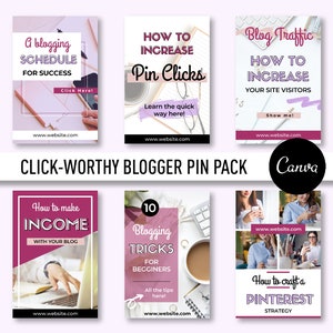 Pinterest Templates for Your Blog and Business Fully - Etsy