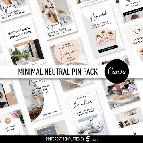 Pinterest Idea Pin Canva Templates for Business Content - Etsy