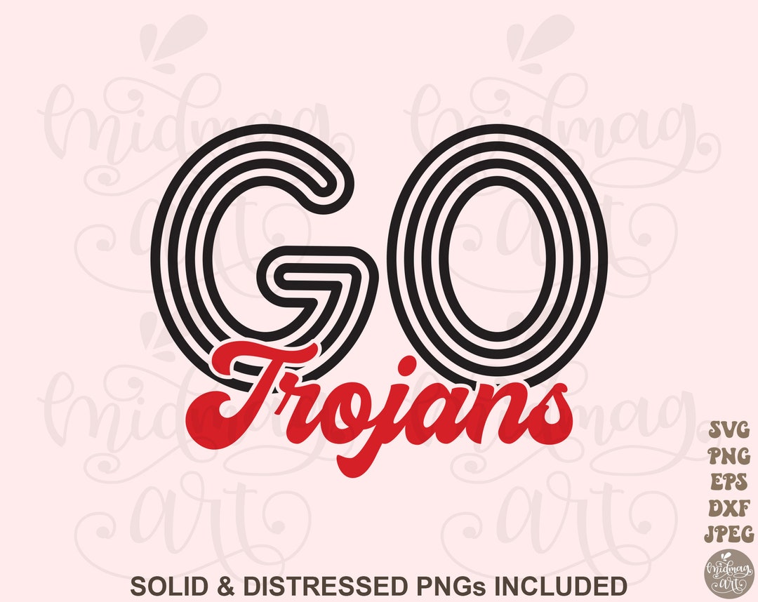 Go Trojans Svg, Lets Go Trojans Svg, Sports Svg, Go Trojans Svg ...
