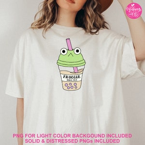 Froggie Boba Tea PNG, Trendy PNG Sticker Designs, Cute Froggie Png ...
