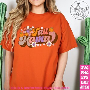 Fall Mama SVG PNG, Retro Fall Sublimation, Fall Shirt DTF Design ...