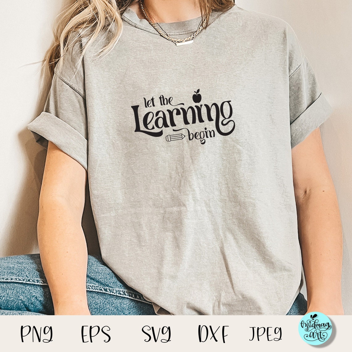 Let the Learning Begin Svg Digital Download Cutting File | Etsy