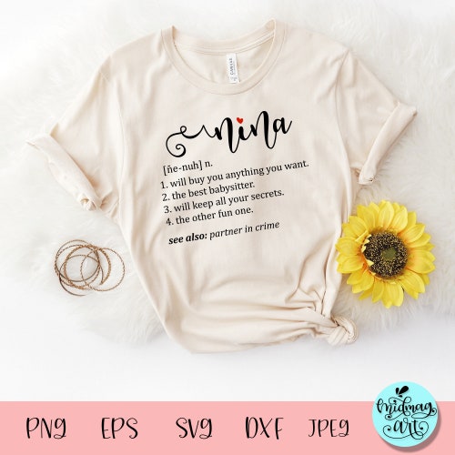 Nina Definition Svg Auntie Svg Blessed Auntie Svg Aunt Svg - Etsy